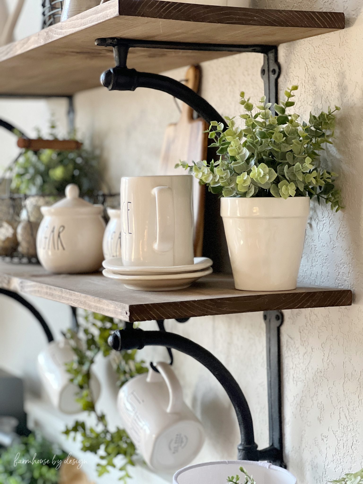 DIY Rustic Farmhouse Shelf Tutorial - Farmhouse by Design
