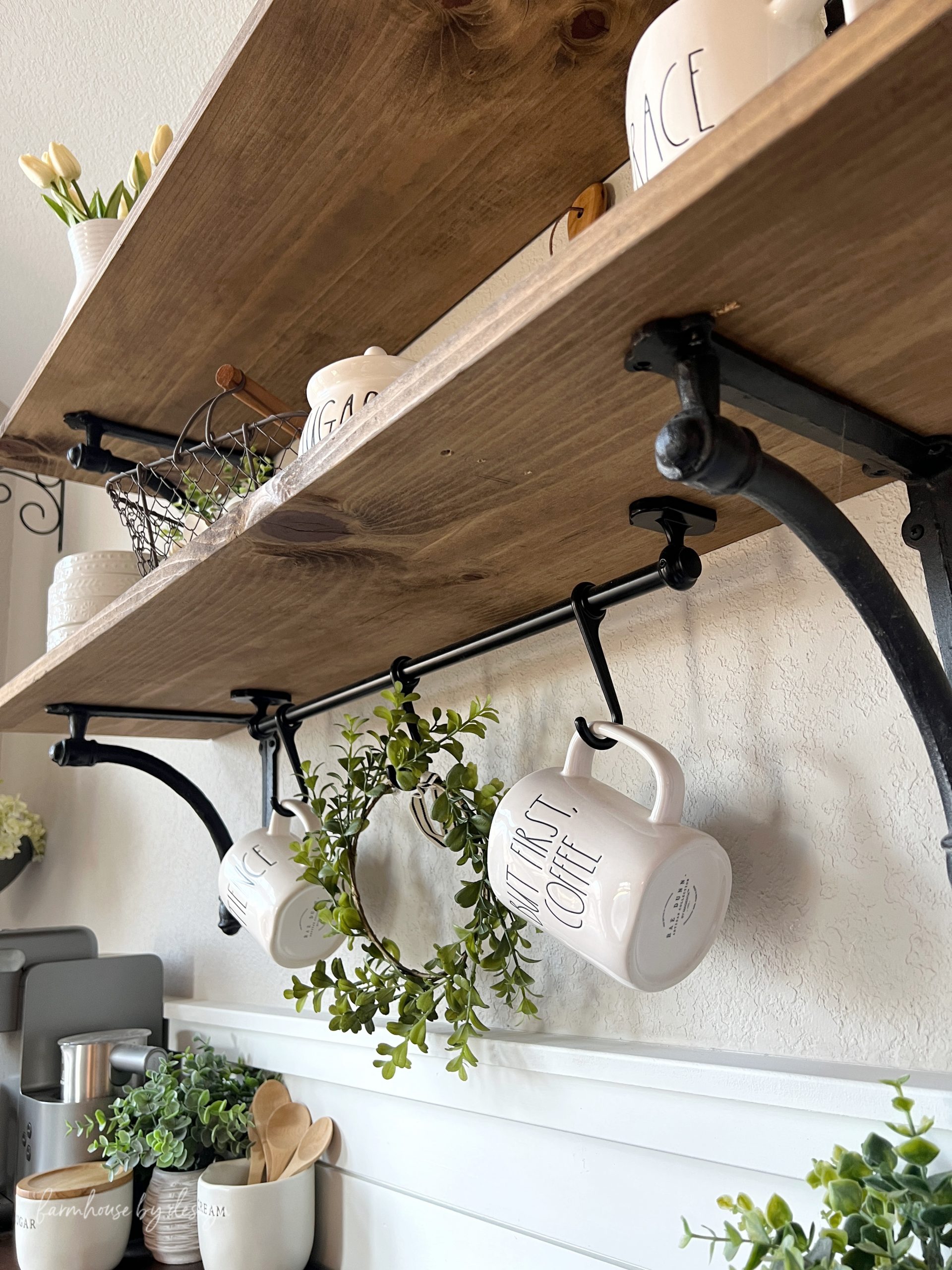 DIY Rustic Farmhouse Shelf Tutorial - Farmhouse by Design